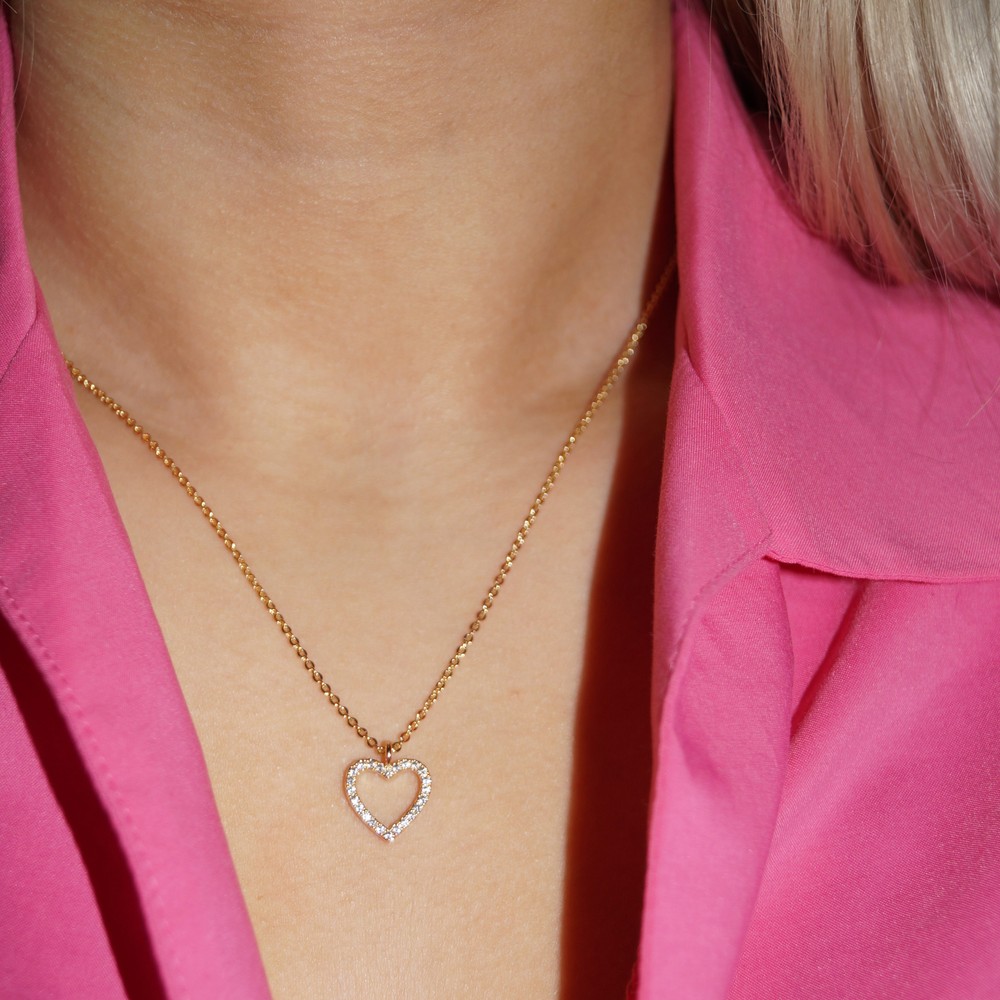 Valentina Pendant Necklace - g/clear