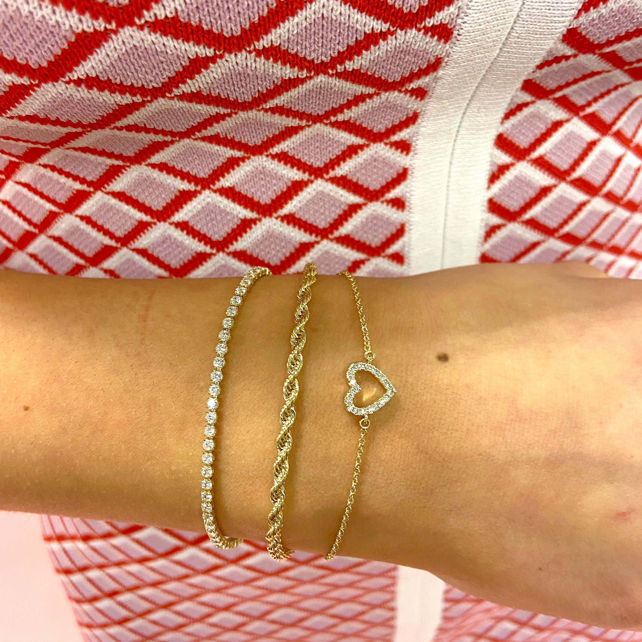 Valentina Chain Bracelet - g/clear