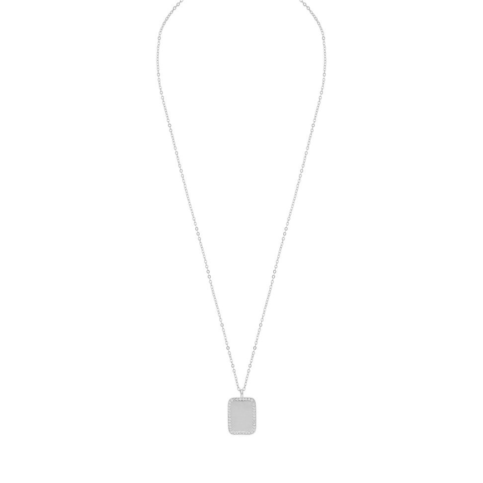 Core ID Pendant Necklace s/clear