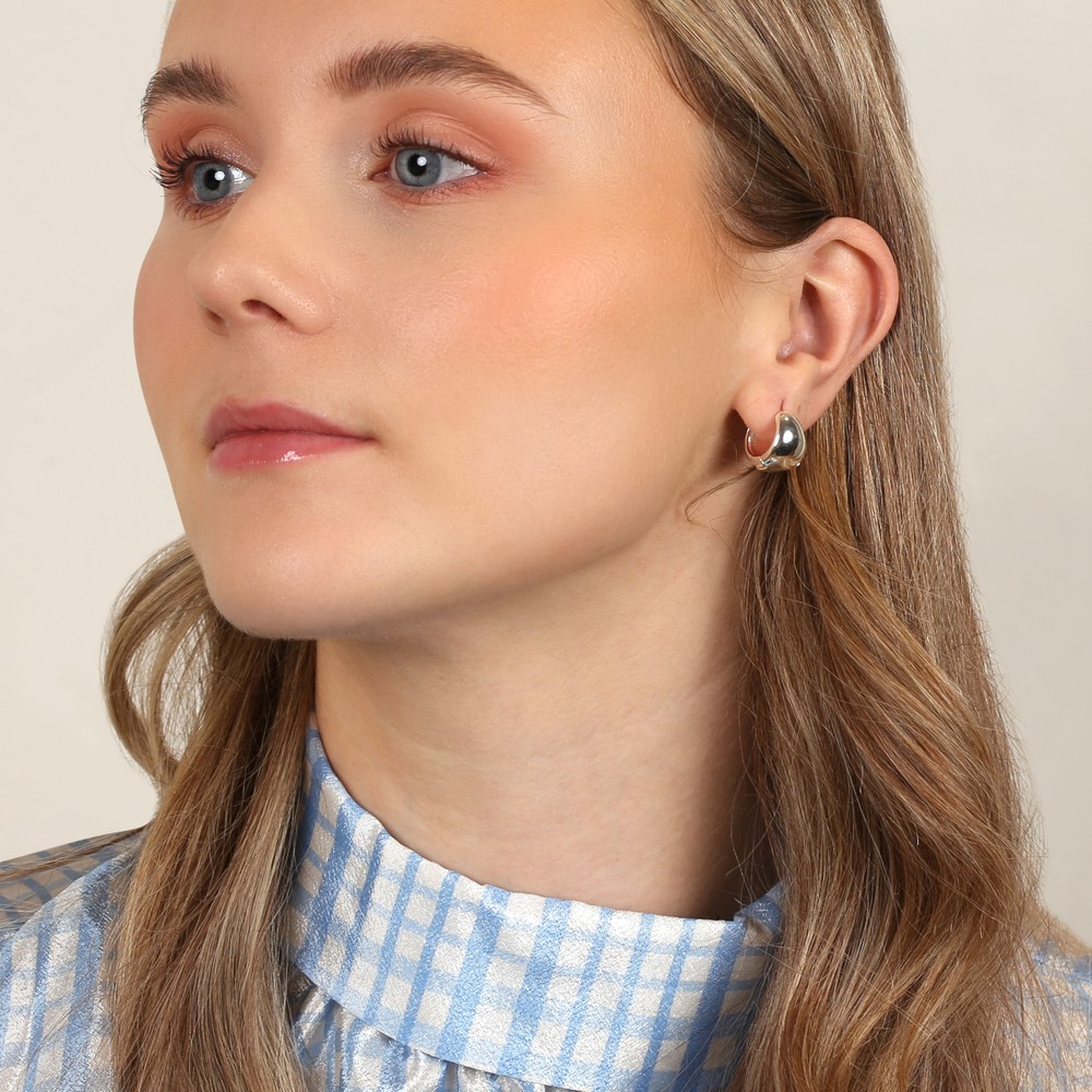 Core Pure Oval Earring - plain s