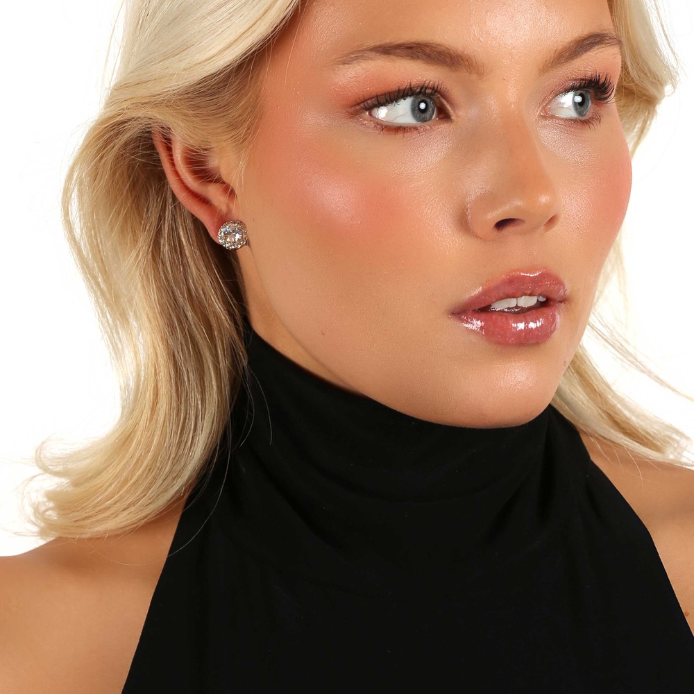 Lex Stone Earring - g/clear