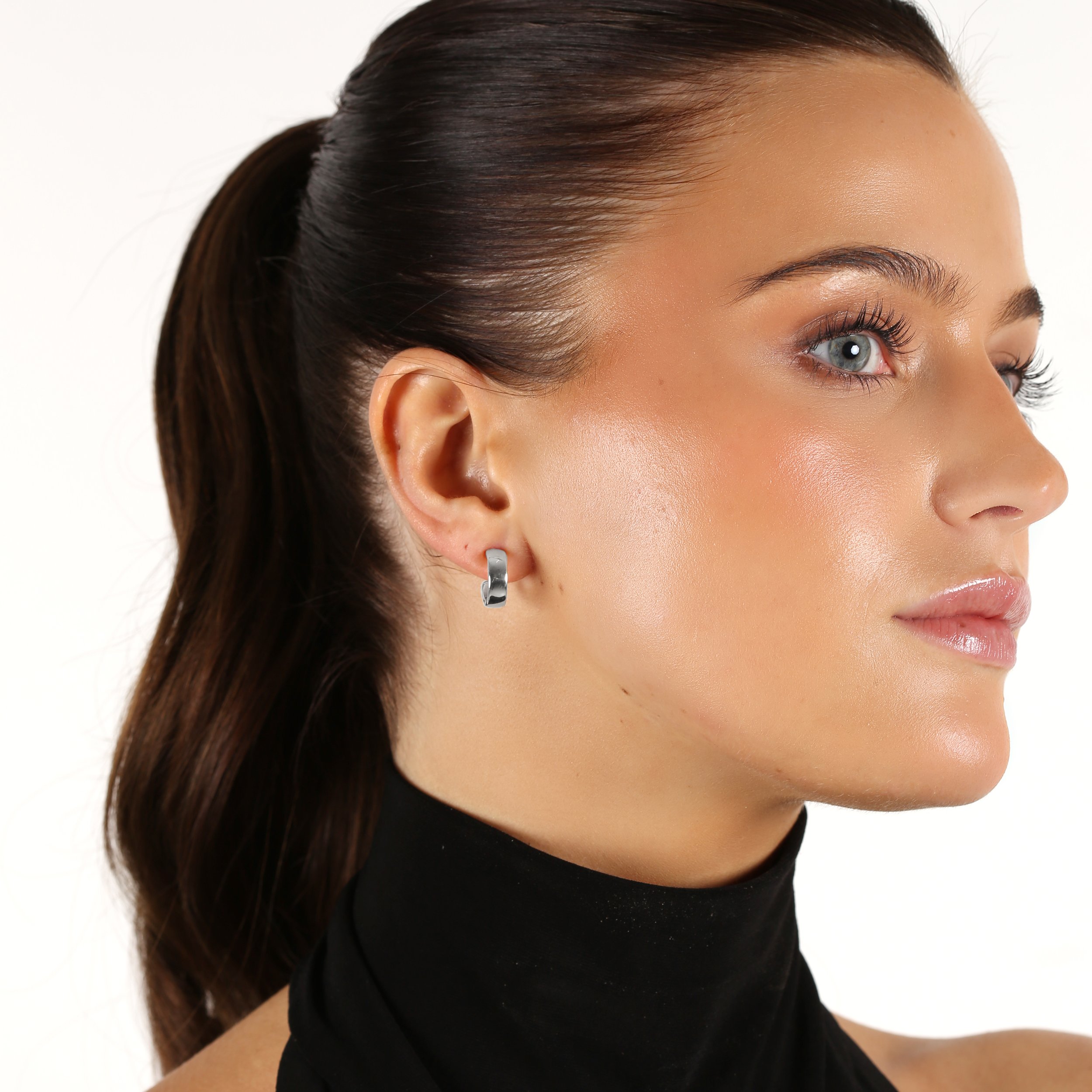 Dublin small oval earring - plain s