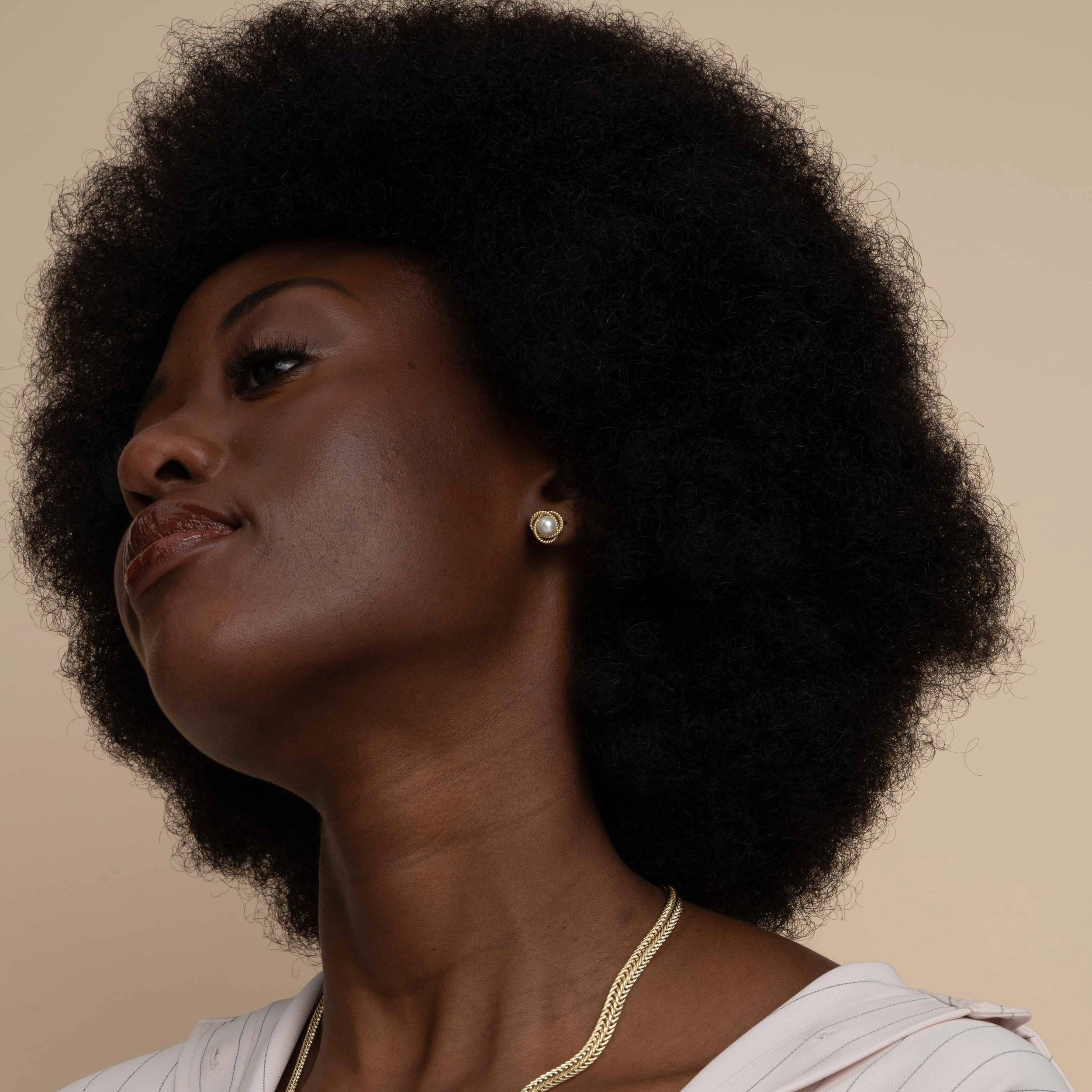 Lydia Pearl Earring - g/white