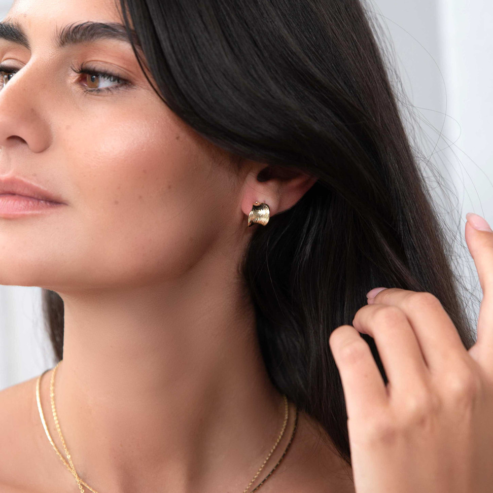 Sanna Small Oval Earring - plain g