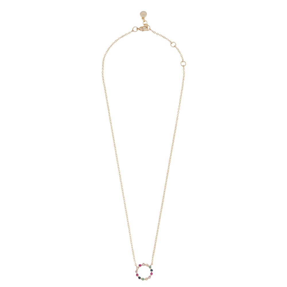 Sprinkles circle pendant neck 45 - g/mix