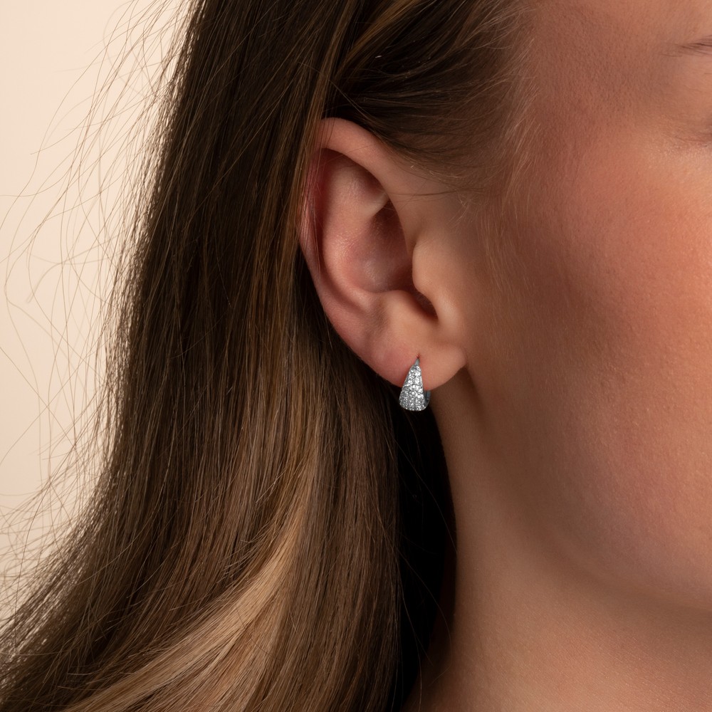 Essential Honey crystal small oval ear - s/clear