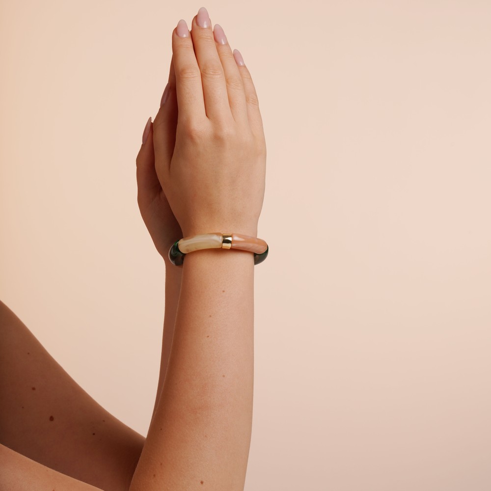 Becky elastic brace - g/mix pink