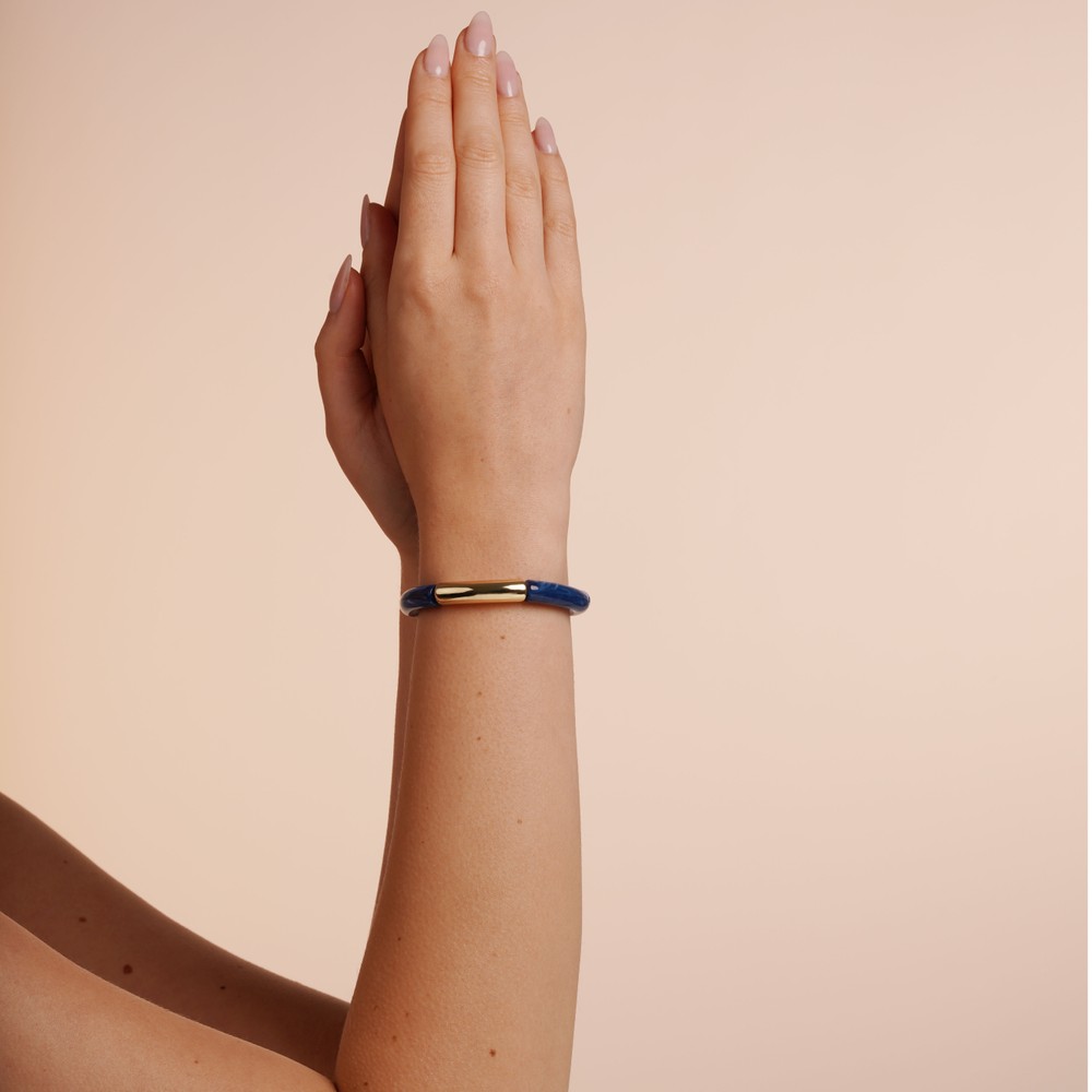 Becky small elastic brace - g/blue