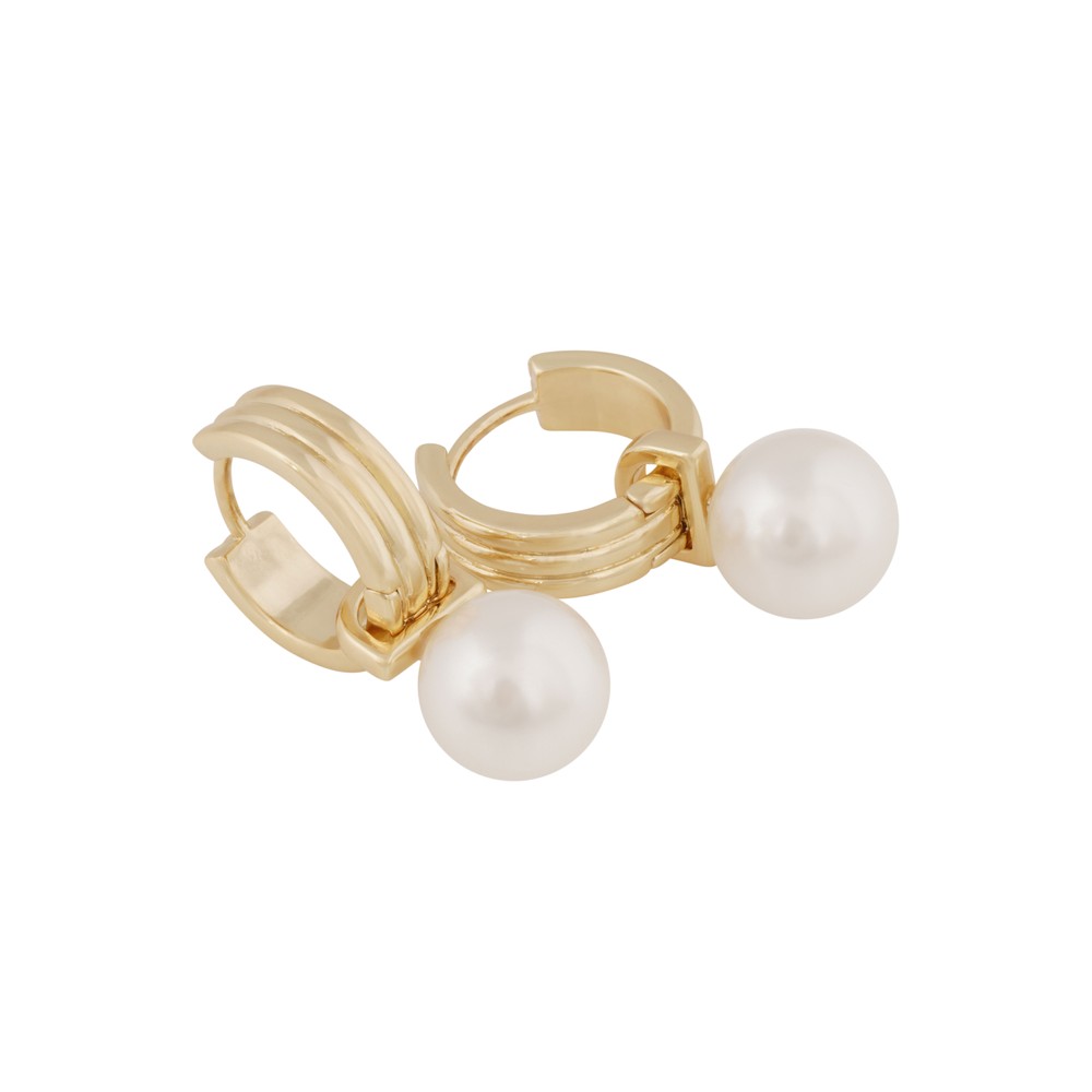 Kaamos pearl ring ear g/white - g/white
