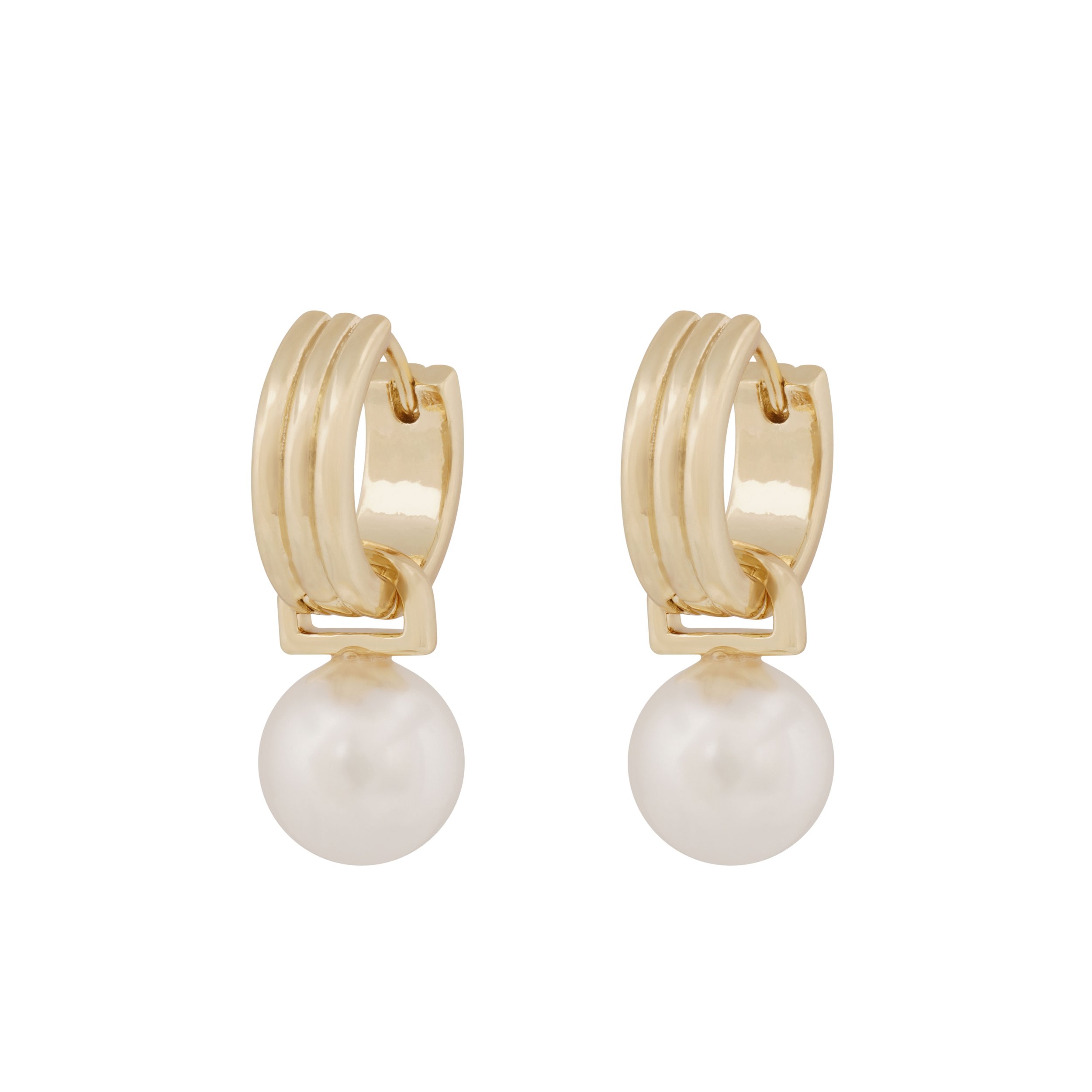 Kaamos pearl ring ear g/white - g/white