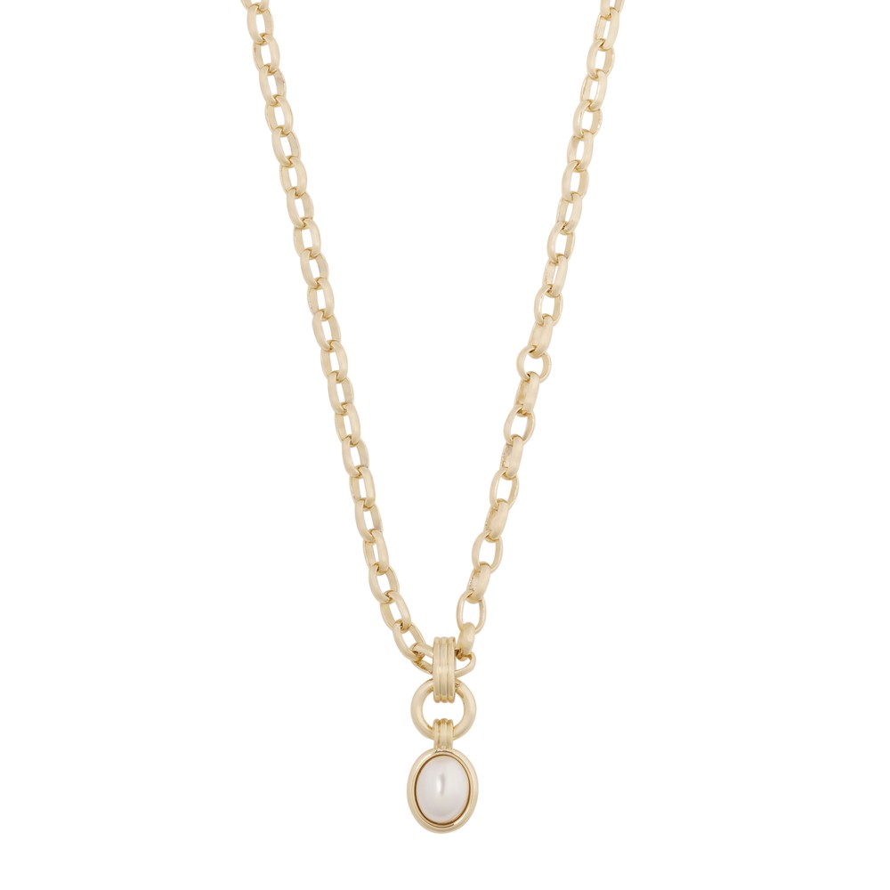 Kaamos big pearl neck 60 - g/white