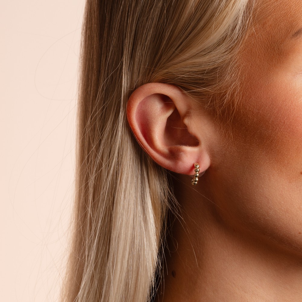 Bennet small oval ear plain g - plain g