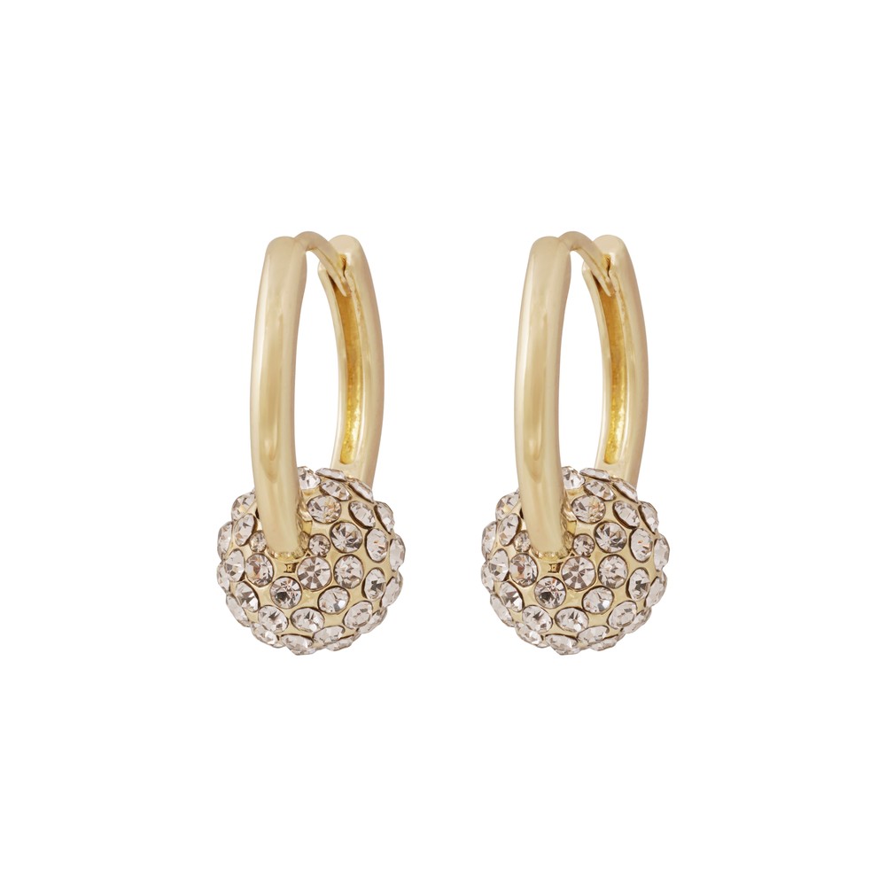 Bennet ring crystal ball ear - g/clear