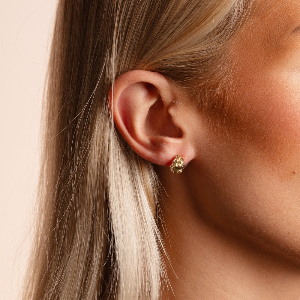 Cat small wide oval ear plain g - plain g